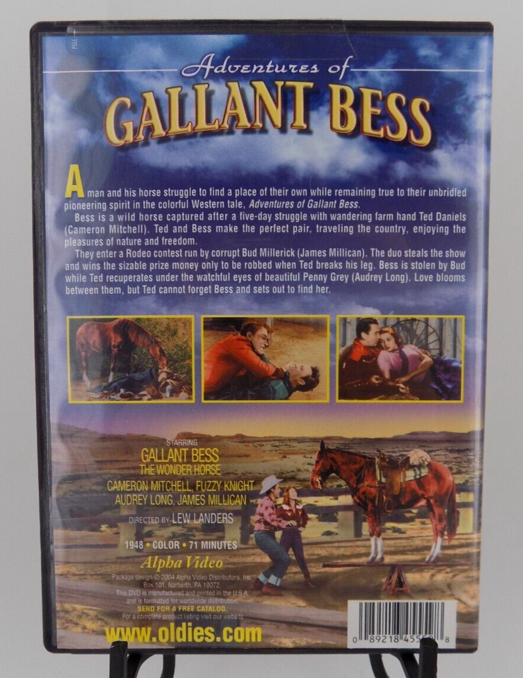 EXCELLENT CONDITION ALPHA HOME Adventures of Gallant Bess on DVD! FREE SHIP! 89218455598| eBay