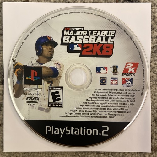 🔥 Major League Baseball 2K8 (PlayStation 2, PS2 2008) Mint Disc Only ...