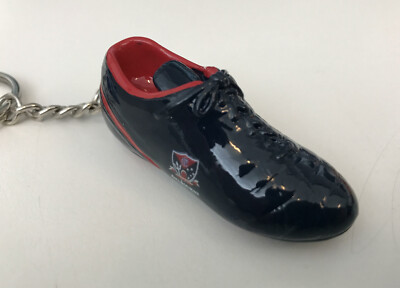 333461 MELBOURNE DEMONS AFL TEAM LOGO RESIN BOOT FOOTY KEY RING KEYRING ...