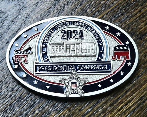 Secret Service 2024 Presidential Campaign Challenge Coin DNC RNC Trump ...