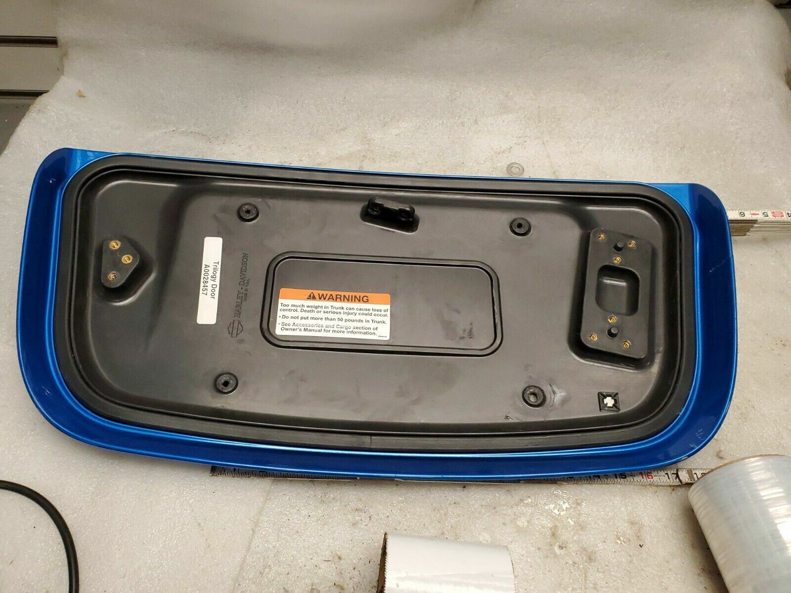 Harley Davidson FLRT Freewheeler Rear Trunk Lid Cover Door Dyna Trike ...