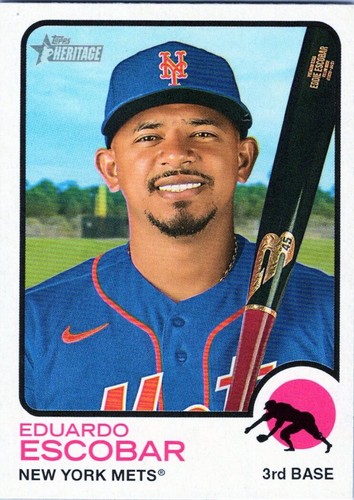 2022 Topps Heritage #254 Eduardo Escobar New York Mets | eBay