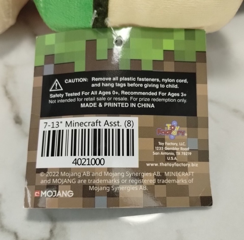 9” Minecraft Alex Girl Character Soft Plush Collectible Toy Factory ...