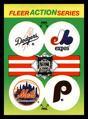 1991 Fleer Team Logo Stickers Los Angeles Dodgers Near Mint NM | eBay