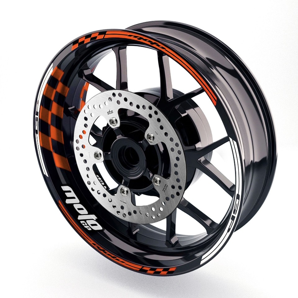 Red Grid Vinyl Wheel Rim Stickers For Bandit GSF 1250 13 14 15 16 17 18 ...