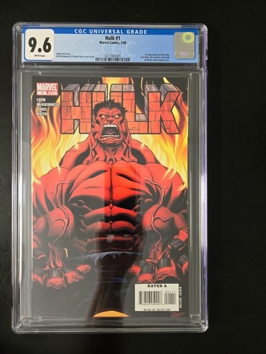 Hulk #1 - Marvel Comics 2008 CGC 9.6 1st appearance of Red Hulk | eBay
