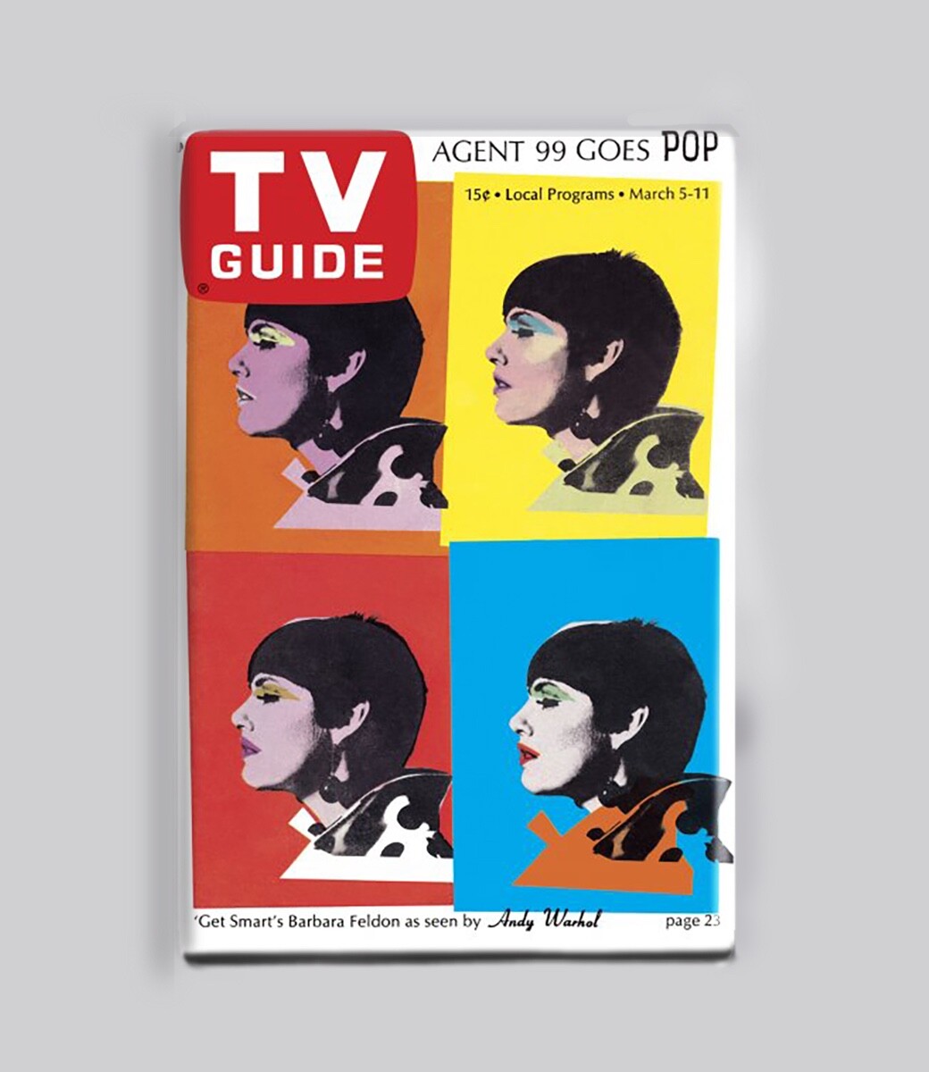 AGENT 99 - GET SMART / ANDY WARHOL / TV GUIDE / 2" x 3" MAGNET (retro ...
