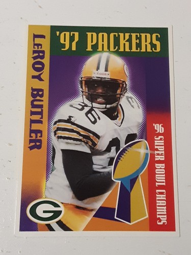 LeRoy Butler Green Bay Packers 1997 Police '96 Super Bowl Champs Card ...