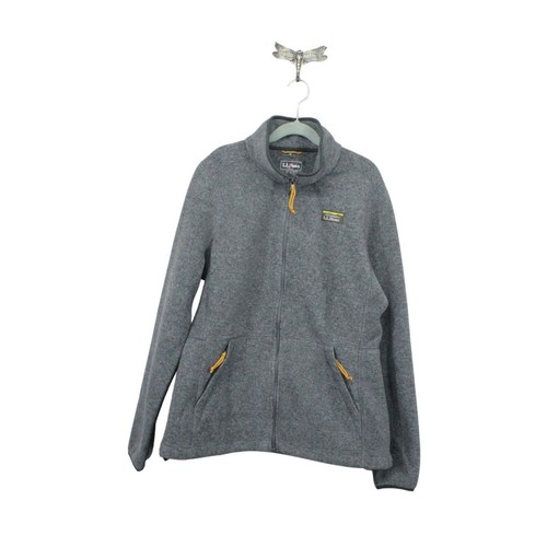 LL Bean Women's Mountain Classic Fleece Jacket Charcoal Heather Size S ...