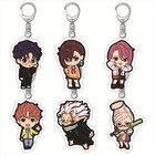 6pcs 6cm DAN DA DAN Shiratori Aira Keychain Key Ring Pendant Jewelry ...
