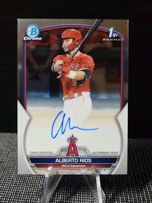 2023 Bowman Draft ALBERTO RIOS 1st Base Chrome Auto Angels #CDA-AR | eBay