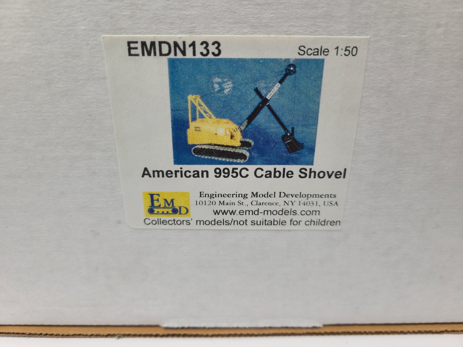 American 995C Cable Shovel - EMD 1:50 Scale Metal/Resin Model #N133 New ...