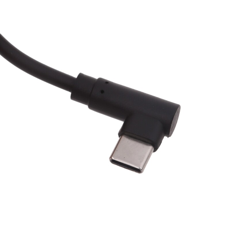 Coiled Type C Cable 10Gbps Data Transfer Cord 90 Degree Right Angle ...