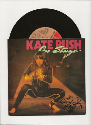 Kate Bush REAL hand SIGNED On Stage 7" Vinyl Record JSA COA Autographed ...