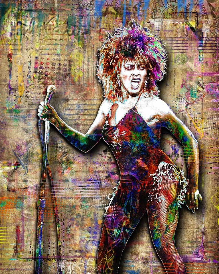Tina Turner 20x30in Poster, Tina Turner Pop Art Tribute 20x30 Free ...