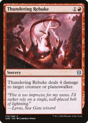 Magic the Gathering (mtg): ZNR: Thundering Rebuke - Foil | eBay