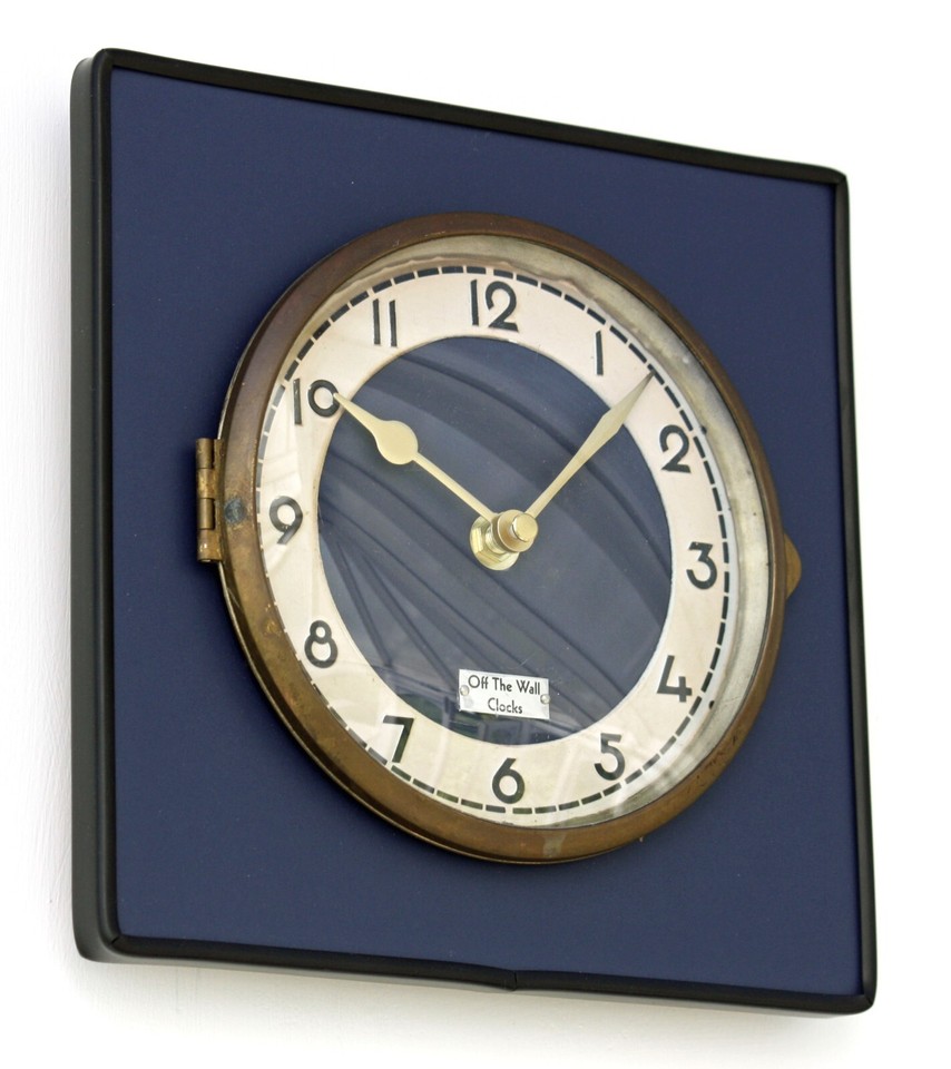 NEW 22cm Retro Blue Wall Clock - Mid Century Style Vintage French Style ...