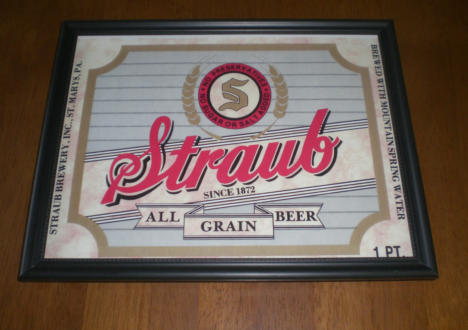STRAUB BEER or ST.MARYS BEER FRAMED COLOR PRINTS - STRAUB BREWERY ...
