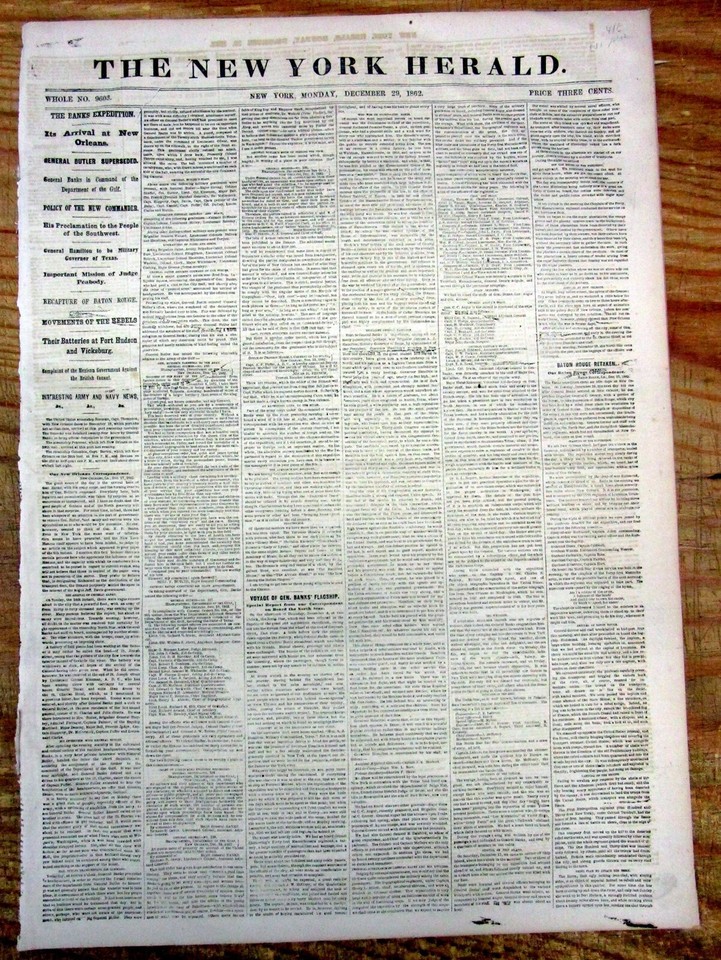 1863 Civil War newspaper Confederate warship CSS ALABAMA attacks Union ...