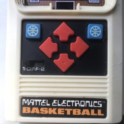 Vintage 1978 Mattel Electronic Basketball Handheld Video Game Tested ...