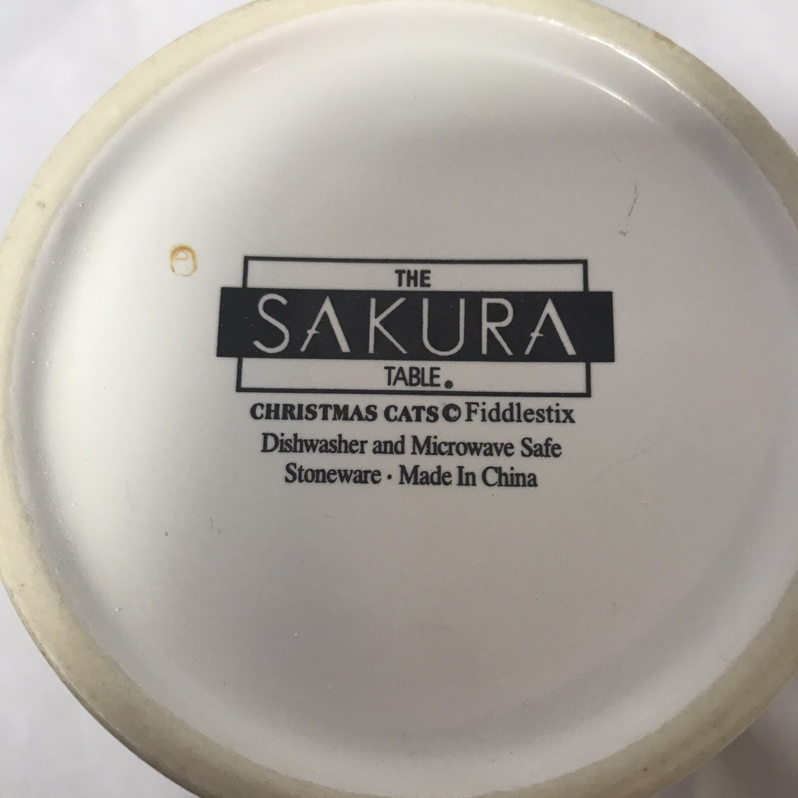 Two Sakura Christmas Cats Fiddlestix Coffee Cups Orange Cat And Black ...