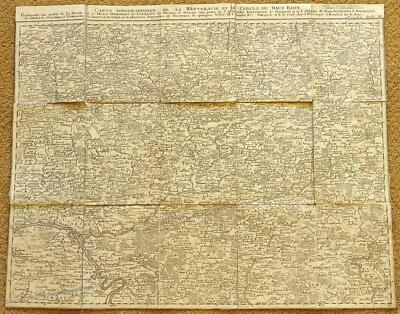 Germany Hesse Darmstadt Rhine 1788 Jaeger Map Travel 38660 | eBay