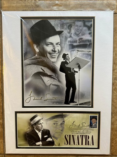 Frank Sinatra USPS First Day of Issue Stamp Poster. Matted -New/Sealed ...