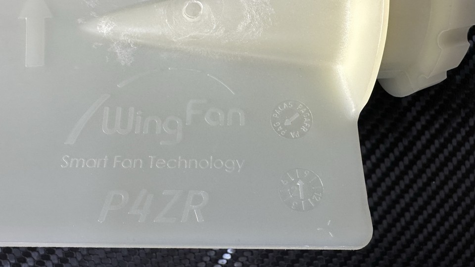 P4ZR Wingfan (same as 4ZR Multiwing ) fan blade, uncut, with pitch pin ...