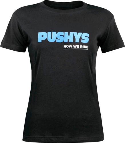 Pushys New Logo Womens Casual T-Shirt Black 2022 | eBay Australia