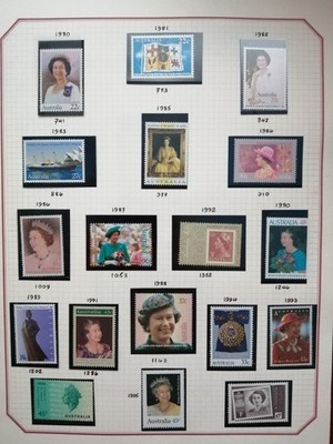 Australia Stamps 18 Stamps Royalty Queen Elizabeth II MINT never hinged ...
