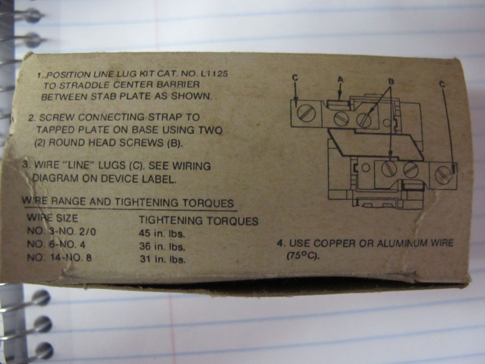 FPE L1125 Line Lug Kit- NEW | eBay