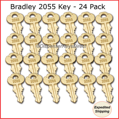 Bradley 2055 Dispenser Key - (24/pc.) "Master Pack" | eBay
