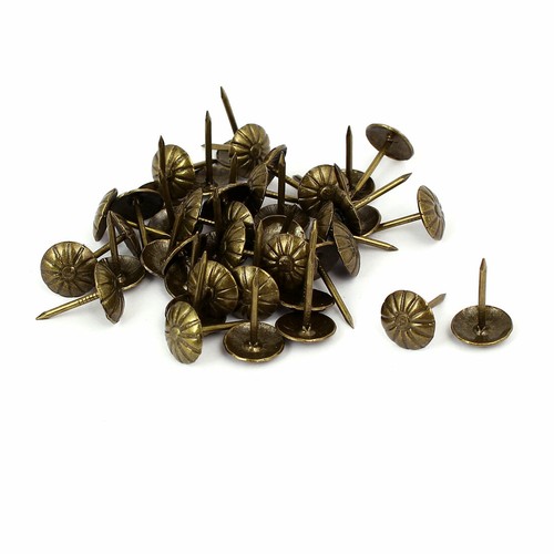 7/16" Dia Daisy Upholstery Nail Tack Stud Push Pin 45PCS for Furniture ...