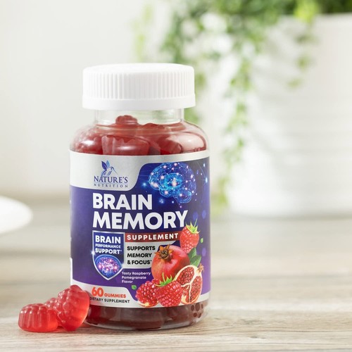 Memory Gummies for Brain Support for Memory, Focus, Concentration ...
