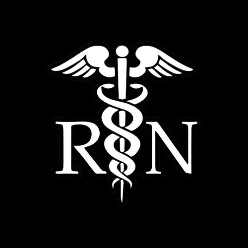 RN vinyl sticker decal medical registered nurse symbol | eBay