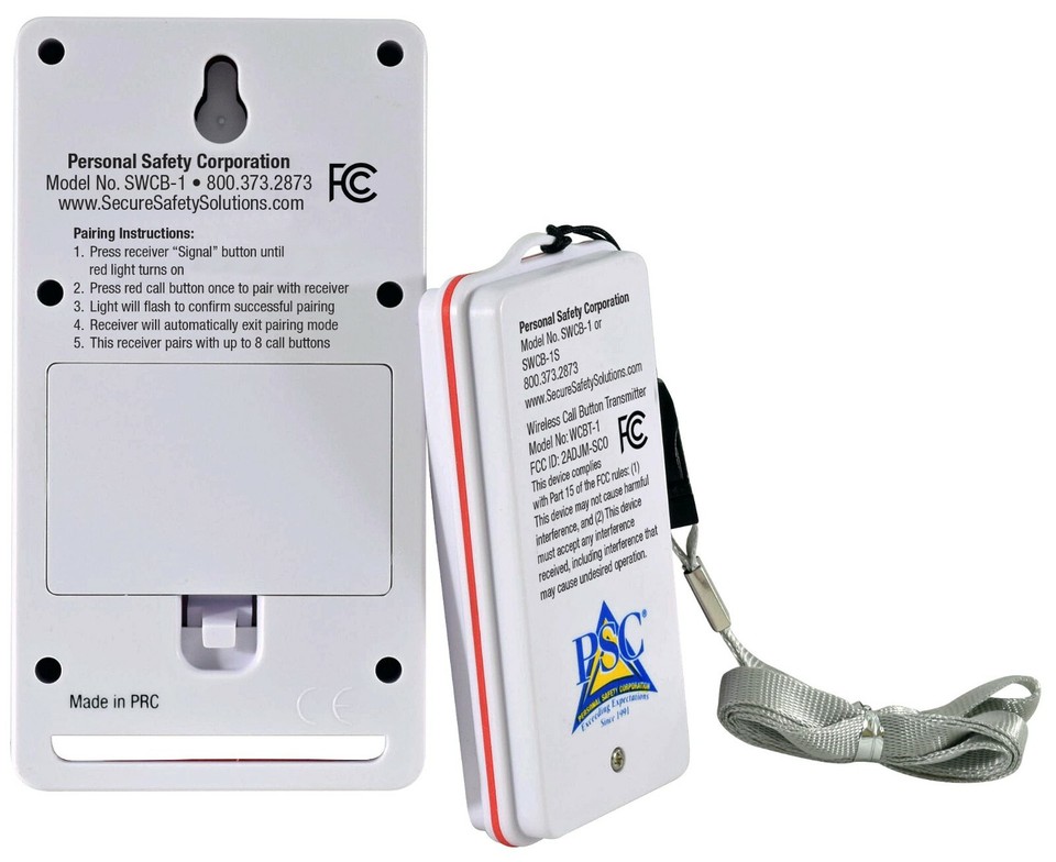Wireless Remote Nurse Call Button Caregiver Alert Seniors Elderly Help ...