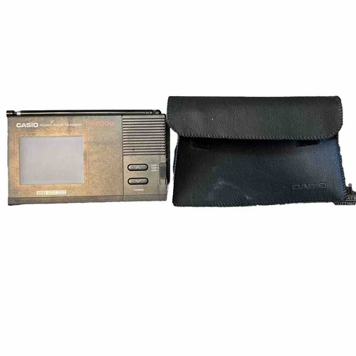 CASIO POCKET COLOR TELEVISION TV-2000 1986 small portable television ...