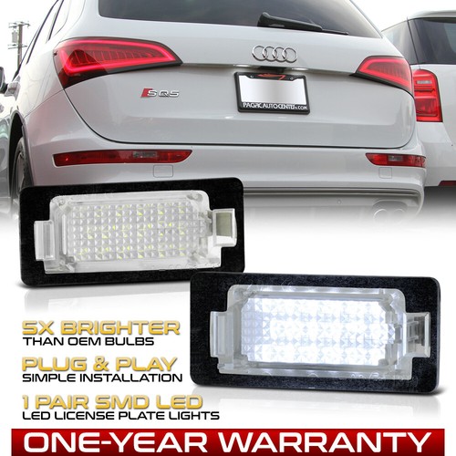 [BRIGHT WHITE] For Audi A3 A4 A5 A6 A7 Q3 Q5 Q7 LED License Plate Light ...