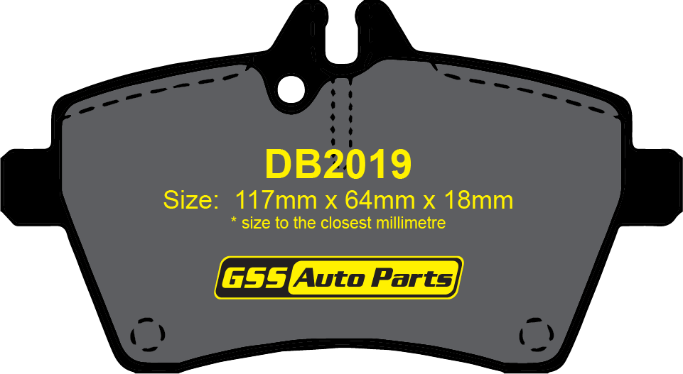 DBA Front Street Series Brake Pads DB2019SS DB2019 fits Merc. A150 ...