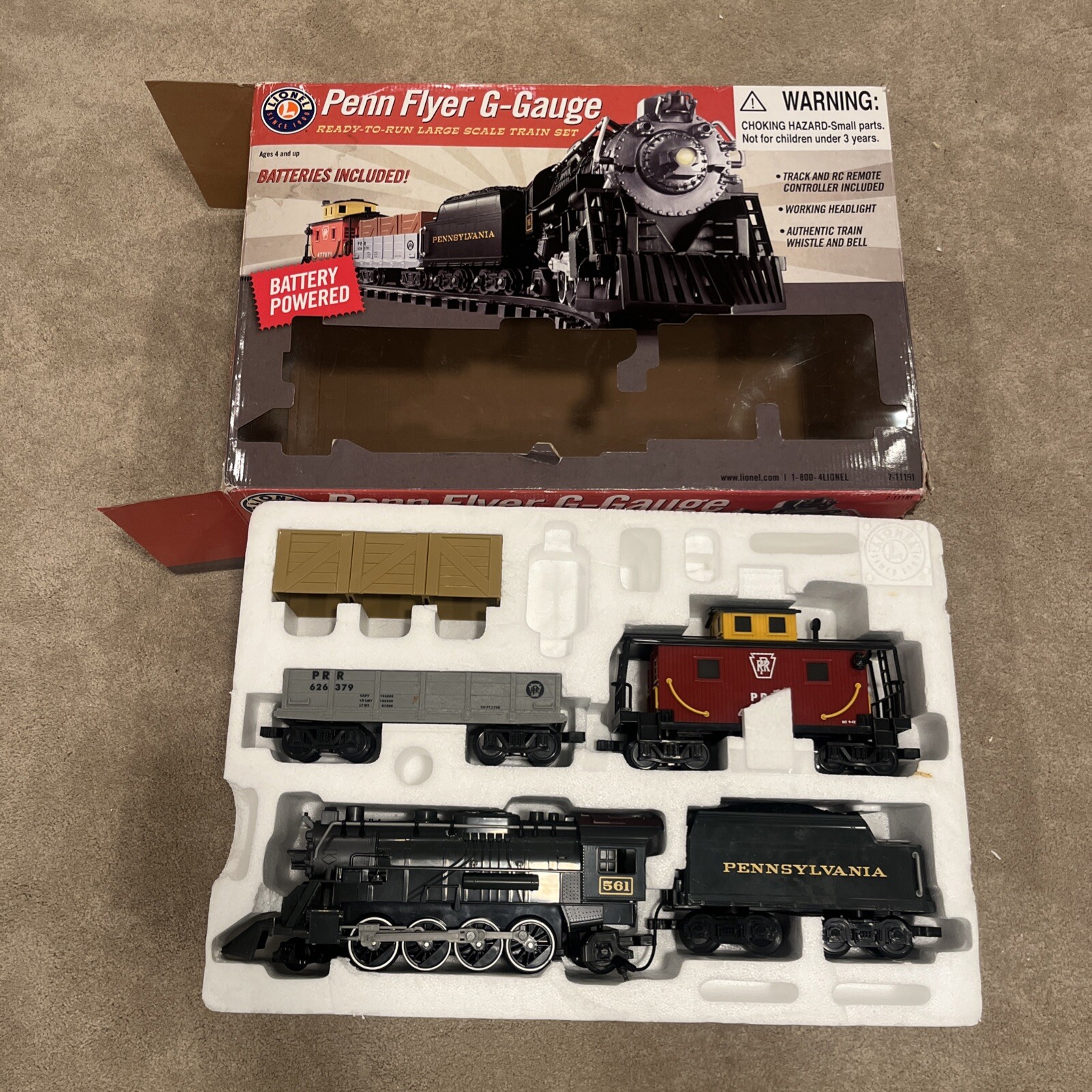 Lionel Penn Flyer G-Gauge Ready To Run Remote Control Train Set 7-11191 ...