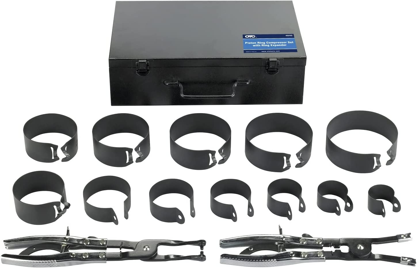 OTC 4840 Piston Ring Compressor Set with Ring Expander Pliers | eBay