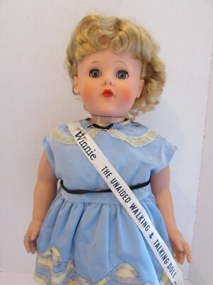 Advance Co. 24" Walking Talking Winnie Doll with Record Untested | eBay