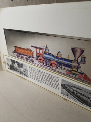 Vintage Jupiter 1868 Golden Spike Historic Locomotives Foil Prints | eBay