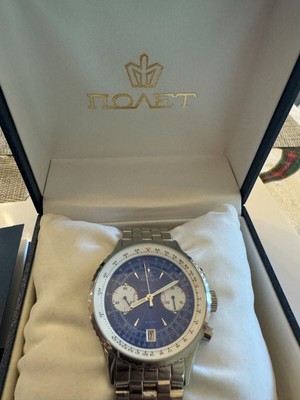 Poljot Chronograph Blue Angels 3133 Full Set - Stainless Steel | eBay