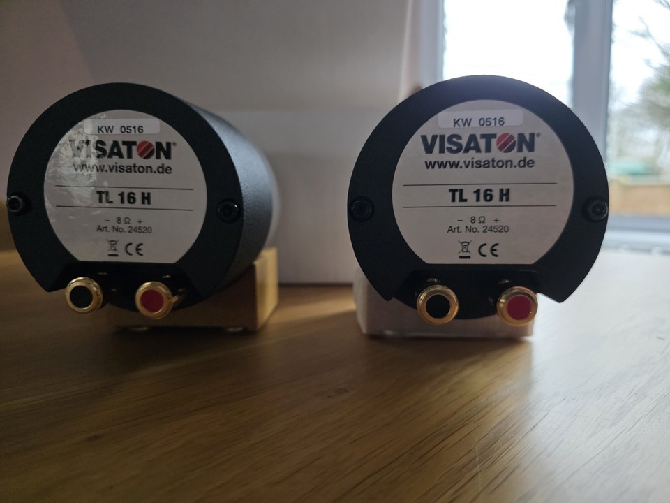 Visaton TL-16 H High-End Horn Tweeter Titanium PAIR NOS New Boxed ...
