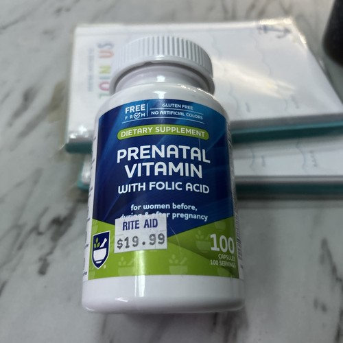 Rite Aid Prenatal Vitamin - 100 Capsules - Exp 4/27 | eBay