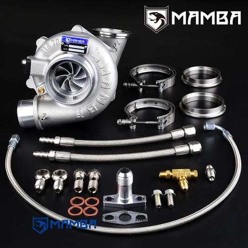 MAMBA GEN II G25 8+0 3" A/R.70 GTX2860R Ball Bearing Turbo .73 Dual V ...