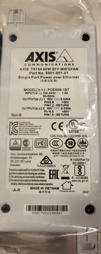 Axis T8154 60W SFP Midspan Part No. 5901-001-01 | eBay