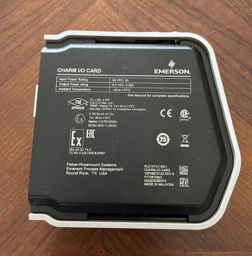 Emerson KL2101X1-BA1 DELTAV CHARM I/O Card 12P4987X122 REV N