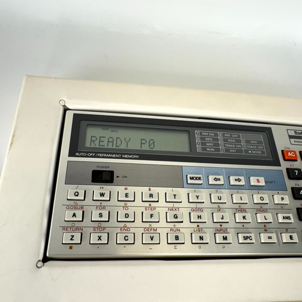 Vintage Radio Shack TRS-80 PC-4 Pocket Computer Silver Digital ...